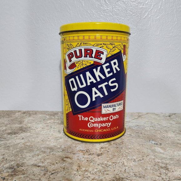 Quaker | Other | Vintage 984 Limited Edition Pure Quaker Oats Empty Tin ...